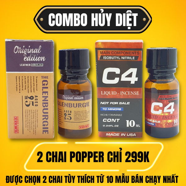 COMBO 2 POPPER 10ML ĐƯỢC CHỌN THEO Ý THÍCH MR1985