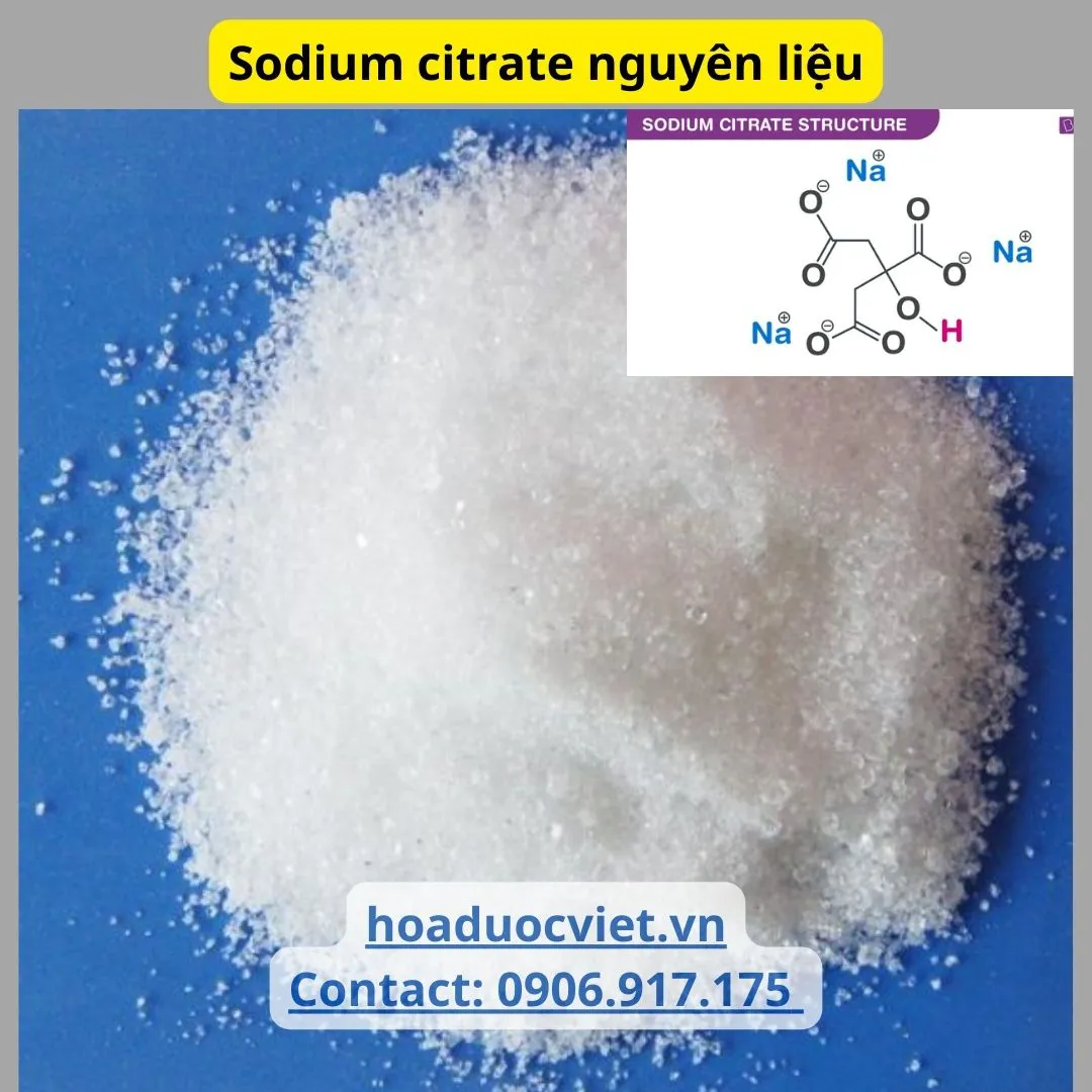 Sodium citrate nguyên liệu