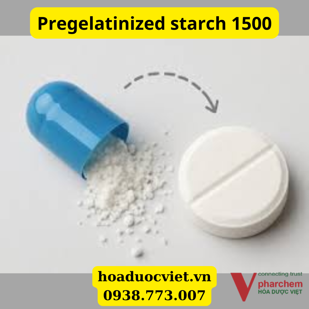 So sánh Pregelatinized Starch (Starch 1500) với MCC, PVP và Lactose