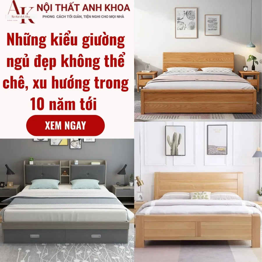 Những Kiểu Giường Ngủ Đẹp Không Thể Chê Xu Hướng Trong 10 Năm Tới