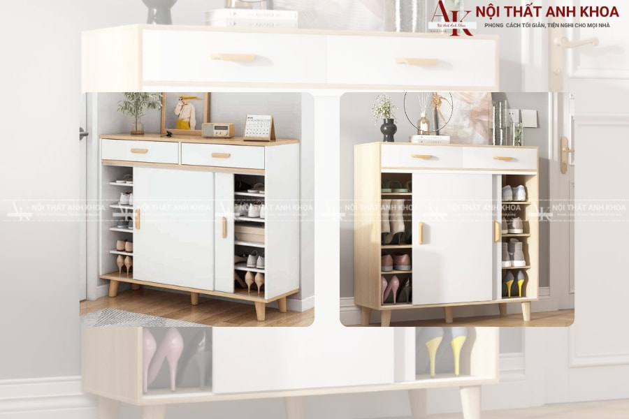 Tủ Giày Cửa Lùa Đẹp, Đa Dạng Mẫu Mã, Giao Tận Nơi HCM
