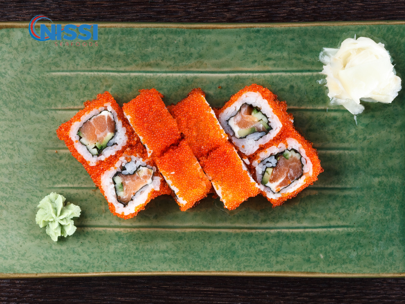 Flying Fish Roe Sushi Roll Recipe (Tobiko Maki)