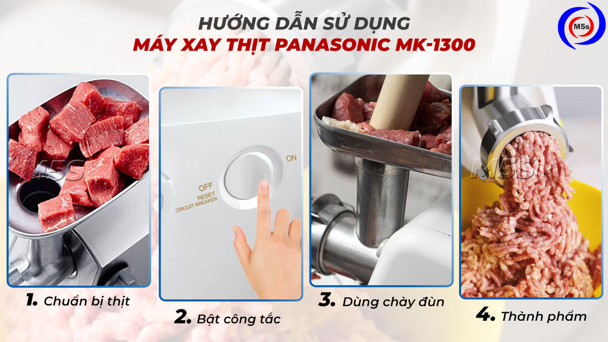 Máy xay thịt công nghiệp Panasonic MK-1300