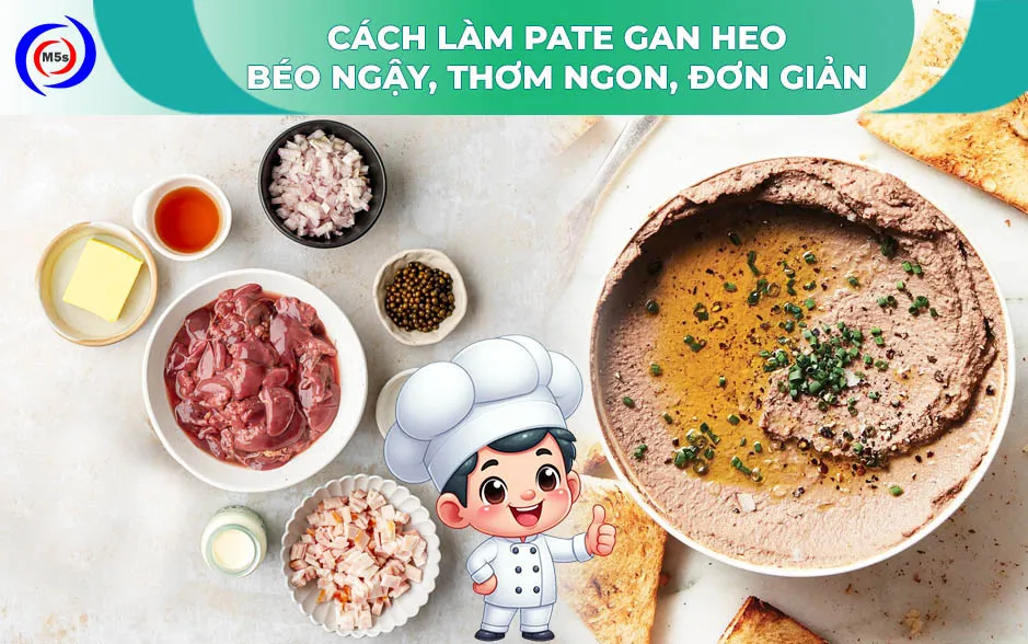 Cách làm pate gan heo béo ngậy thơm ngon với máy làm giò