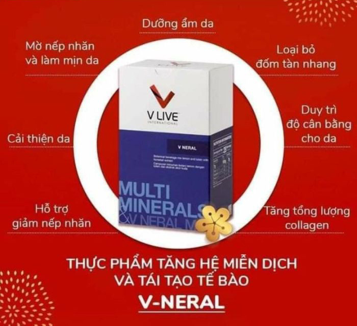 Bộ 3 sản phẩm VLIVE INTERNATIONAL V-OXY+, V-TRITION, V-NERAL