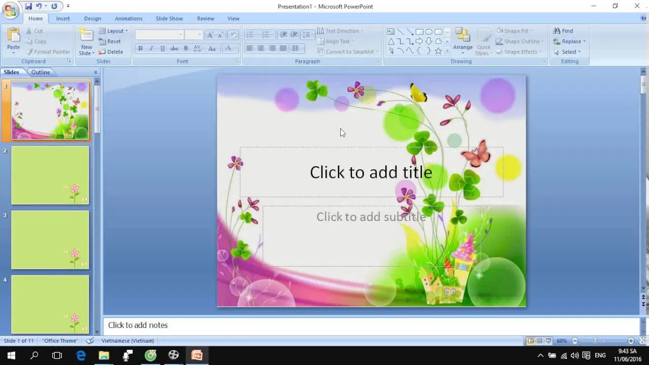 Hướng dẫn cách copy background trong power point