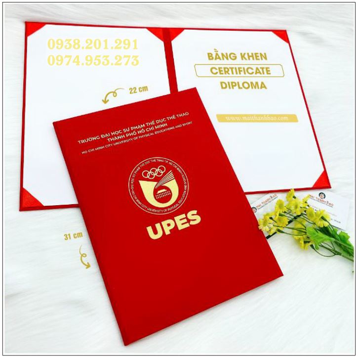 Bìa bằng đại học có bao nhiêu kích thước?