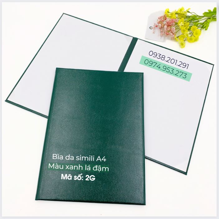 Bìa Da Simili Đỏ Đậm 2G