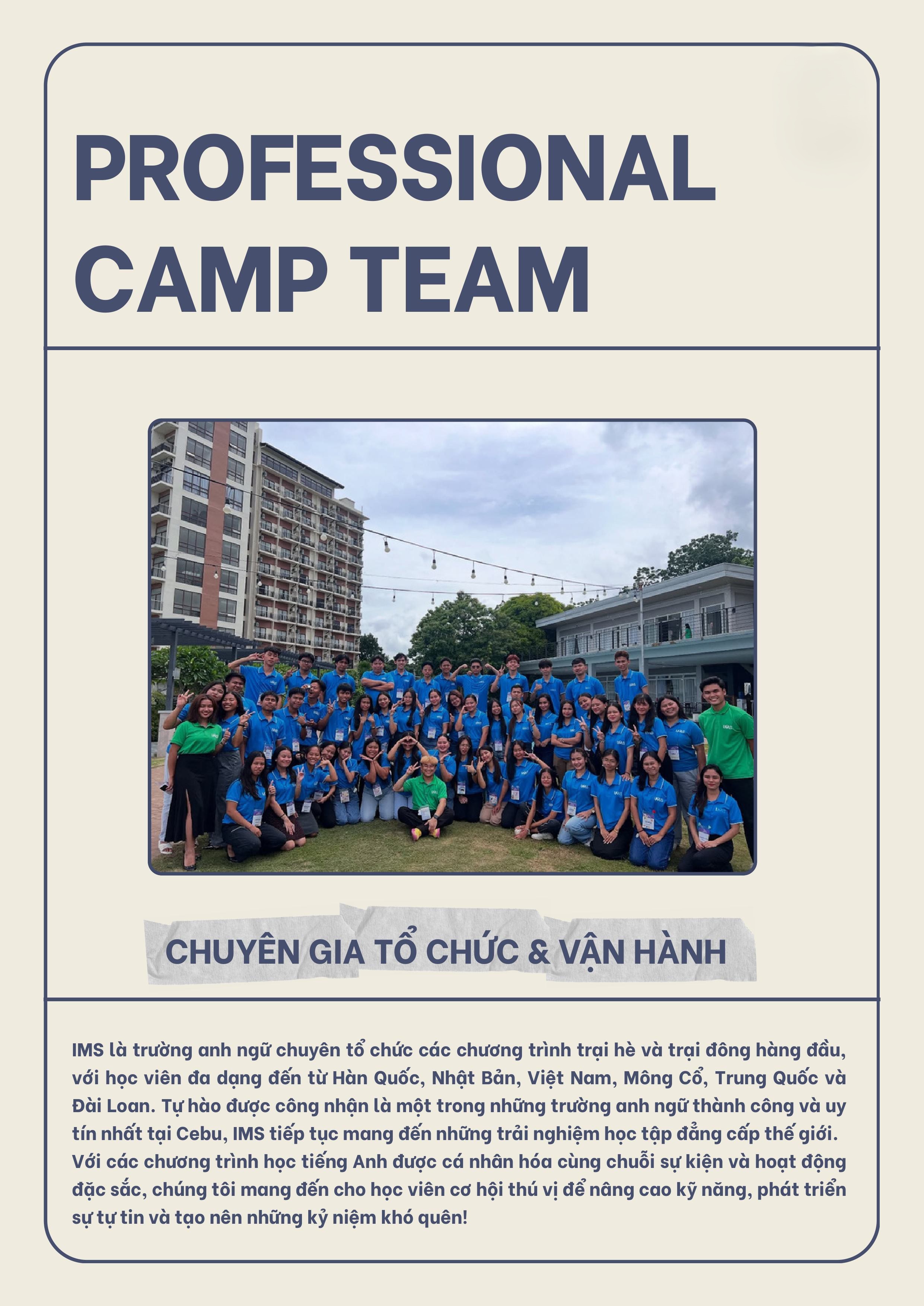 Chương Trình Trại Hè Tiếng Anh Quốc tế Cao cấp IMS 2026