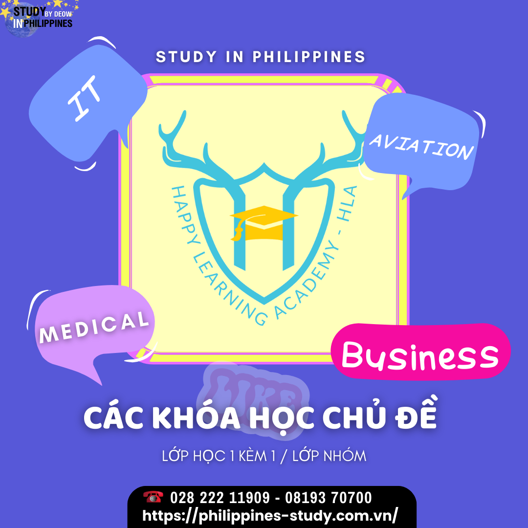 Các Khóa Học Tiếng Anh Theo Chủ Đề Của Học Viện Happy Learning Academy ...
