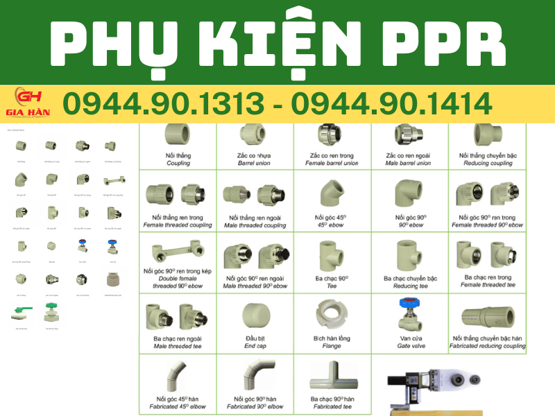 Bảng Giá Phụ Kiện PPR Tiền Phong 2025 l PN20 l Chiết Khấu Cao