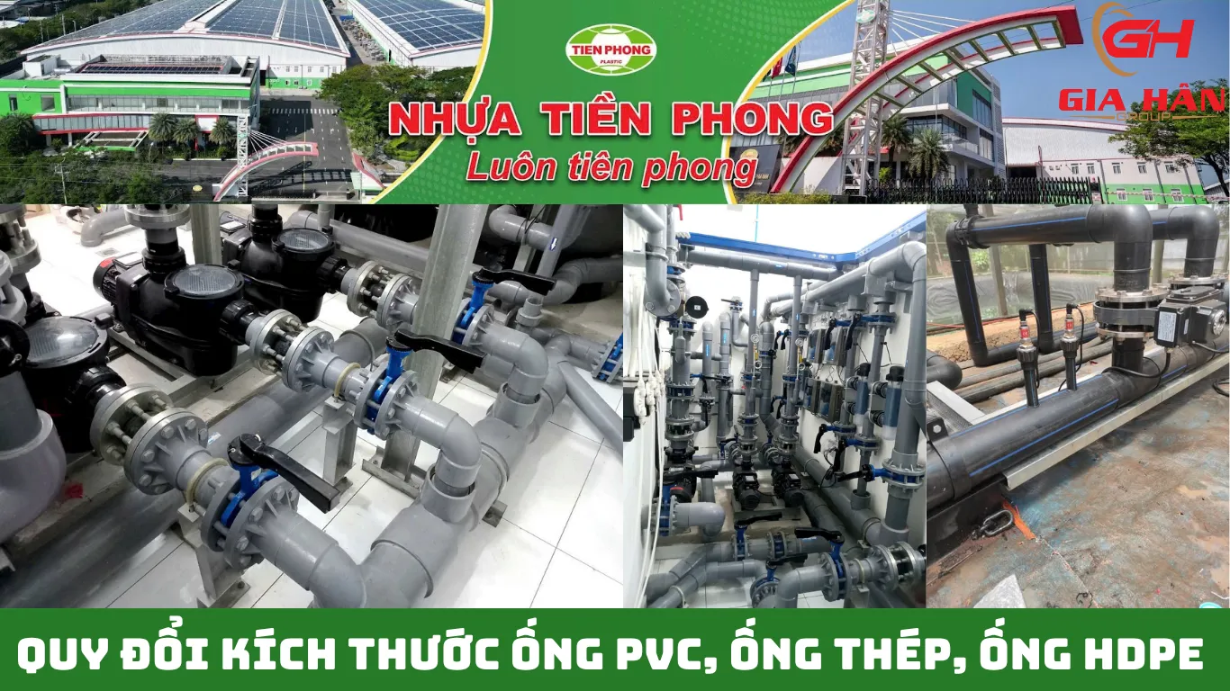 Bảng Quy Đổi Đường Kính Ống Từ DN Sang Inch, mm Và Phi Chi Tiết Nhất