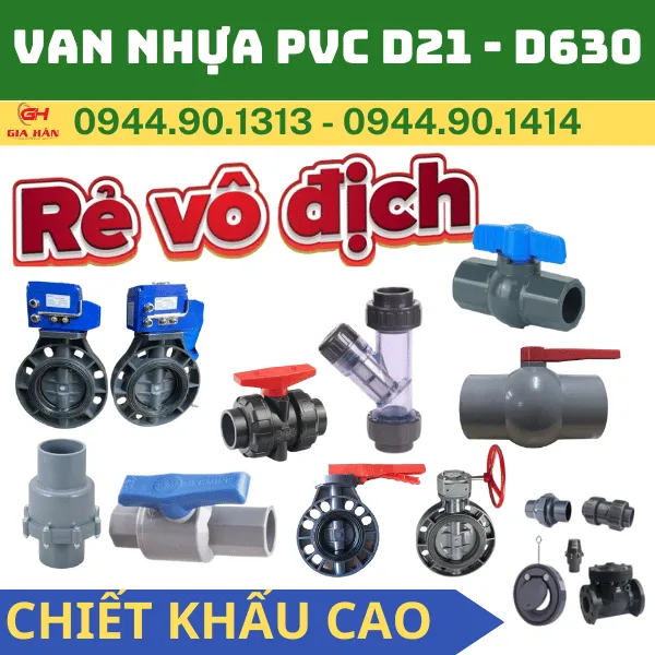 Van Nhựa PVC l Đủ Chủng Loại l Kích Thước l Giá Rẻ Nhất