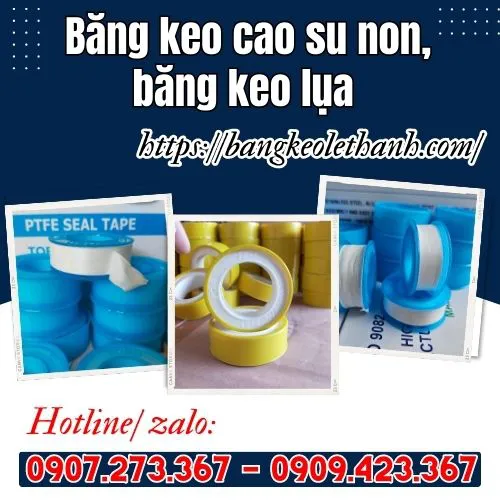 Băng keo cao su non, băng keo lụa quấn ống nước giá rẻ