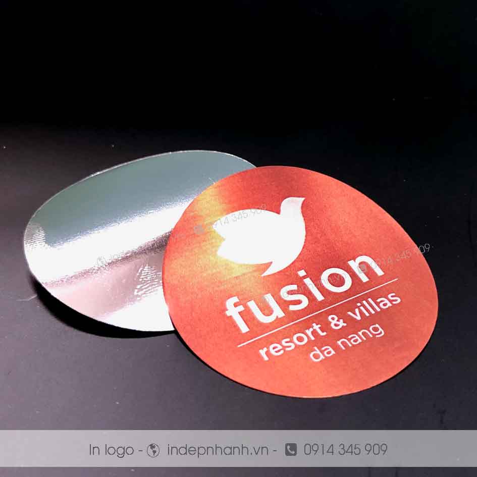 TEM NHÃN DECAL METALIZE