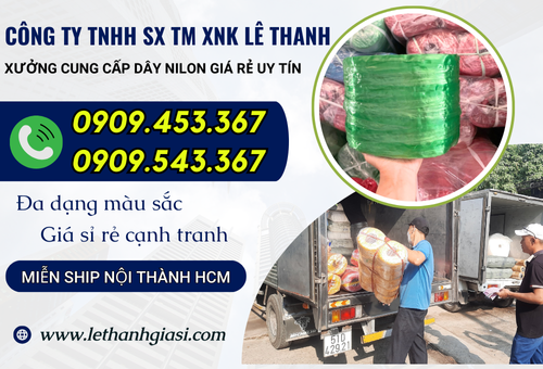 XƯỞNG DÂY NILON NEM 600GAM NHIỀU MÀU GIÁ RẺ NHẤT