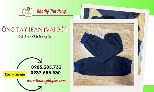 Ống tay vải jean dày dặn giá sỉ rẻ tại TpHCM