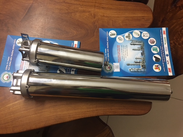 Bộ lọc dầu thủy lực gồm lõi và cốc inox