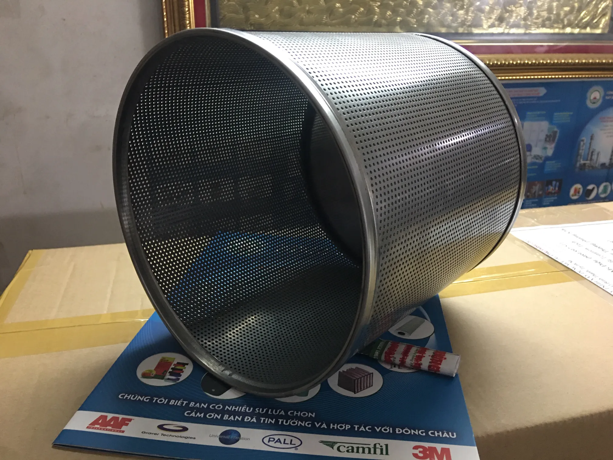 Rổ inox gia công dùng lọc cặn lọc nước và hóa chất