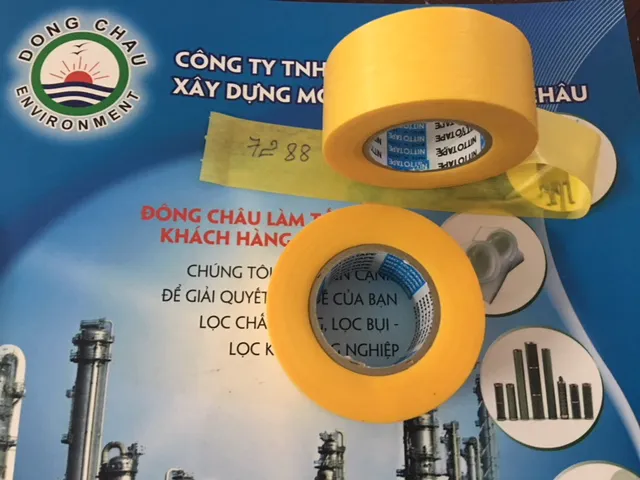 Băng keo giấy Nitto 7288 màu vàng chịu nhiệt độ cao
