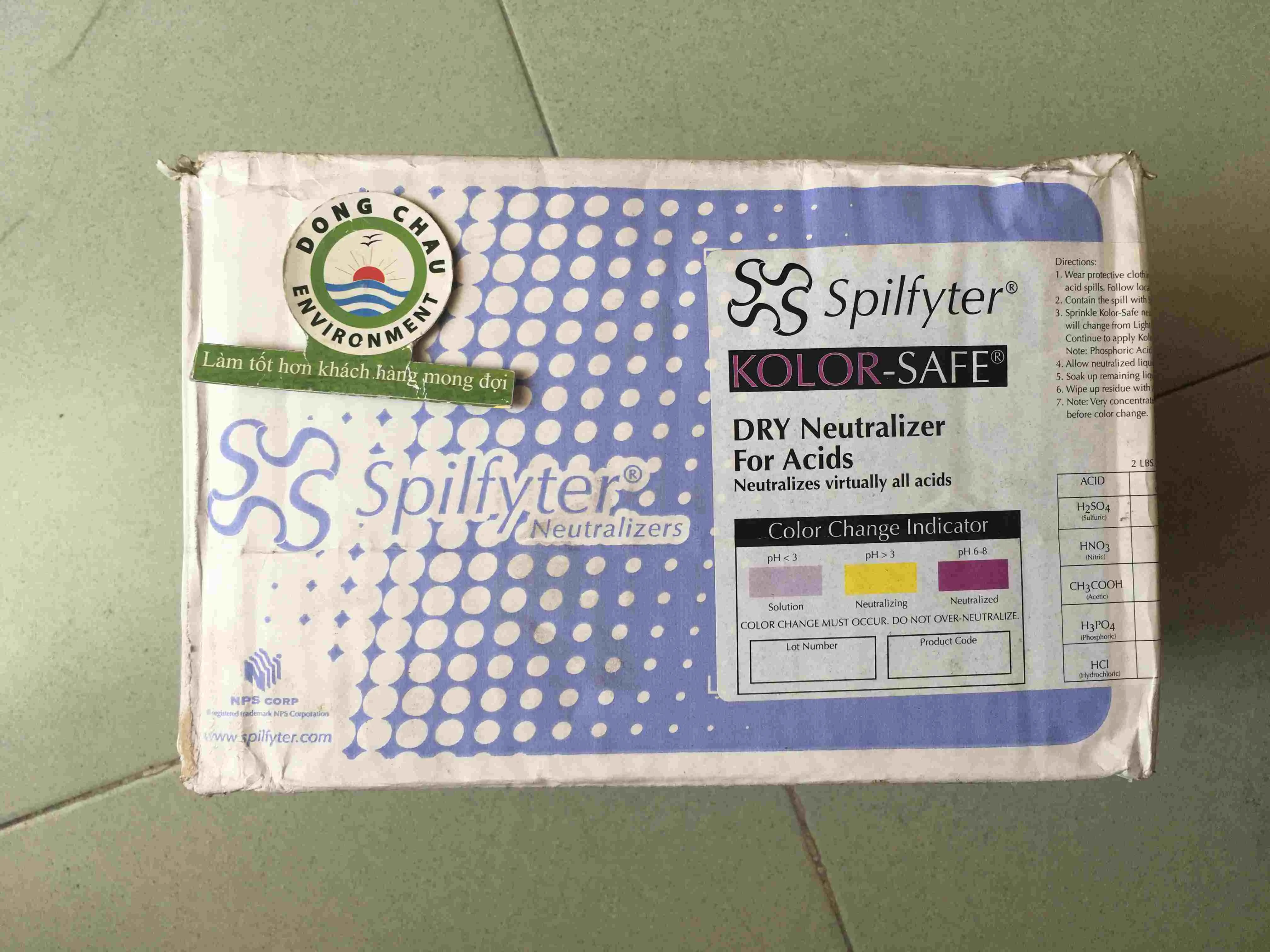 Spill Control Dry Acid Neutralizing Powder