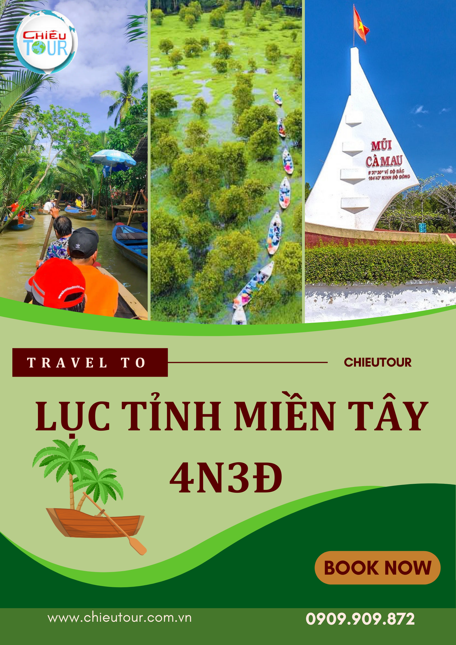 Tour du lịch Miền Tây 4 ngày 3 đêm 2025
