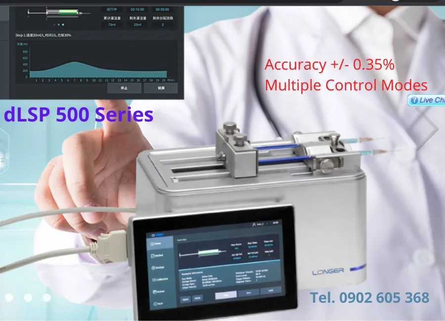 10 điểm nổi bật thiết bị định lượng dLSP 500 series của hãng Longerpump