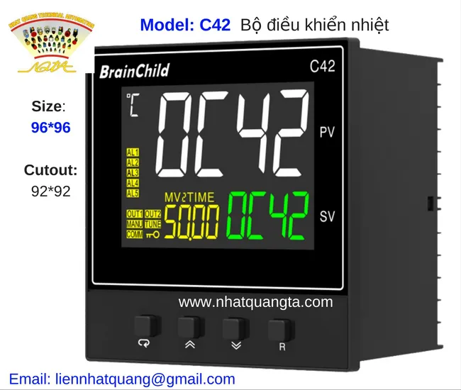 Bộ ổn nhiệt điều khiển nhiệt độ C42 - Fuzzy + PID