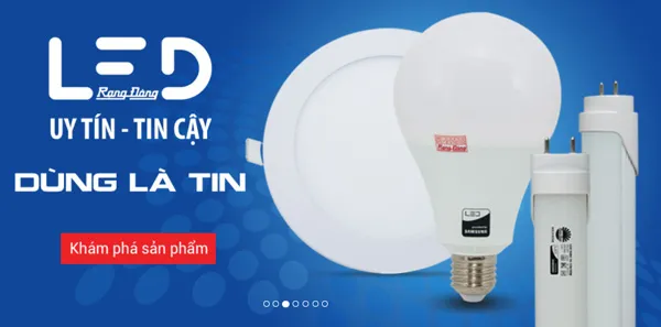 Chuyên cung cấp các loại đèn Led Rạng Đông chính hãng