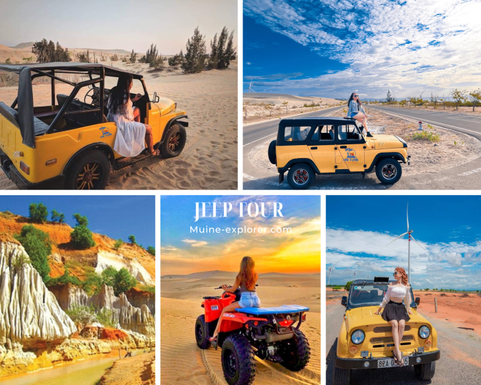 JEEP TOUR MŨI NÉ ĐỒI CÁT BAY, BÀU TRẮNG, SUỐI TIÊN, LÀNG CHÀI, CUNG ...