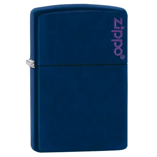 Classic Navy Matte Zippo Logo