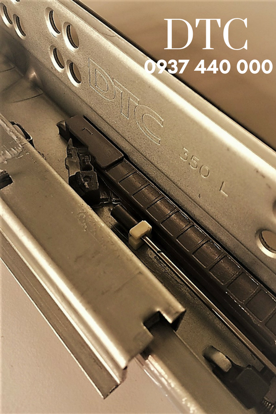 Ray âm DTC 3 tầng giảm chấn có khóa - Ray trượt DTC