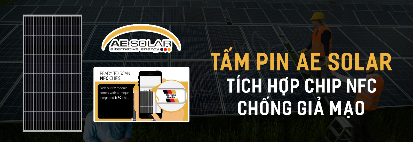 Cung Cấp Lắp Đặt Pin Năng Lượng Mặt Trời AE SOLAR Chính Hãng Tại VN