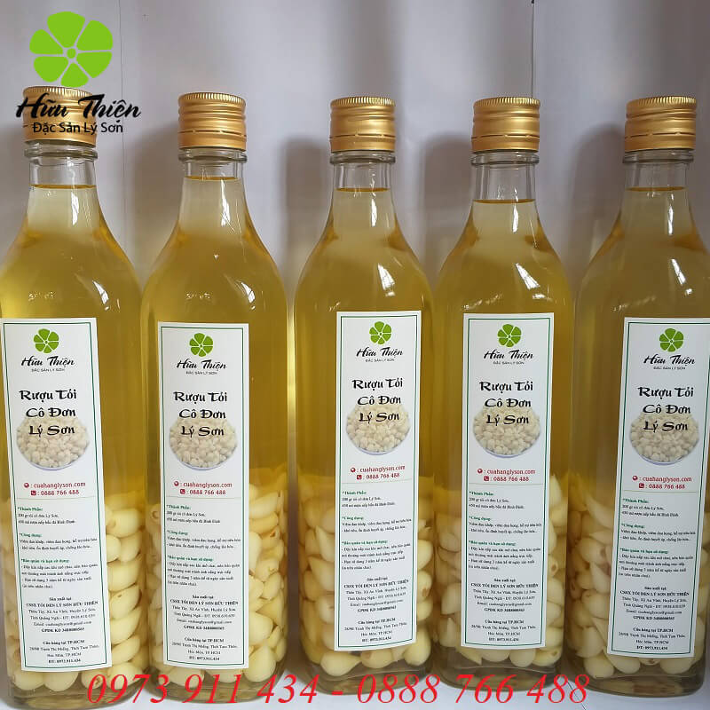 Rượu Tỏi Cô Đơn Lý Sơn