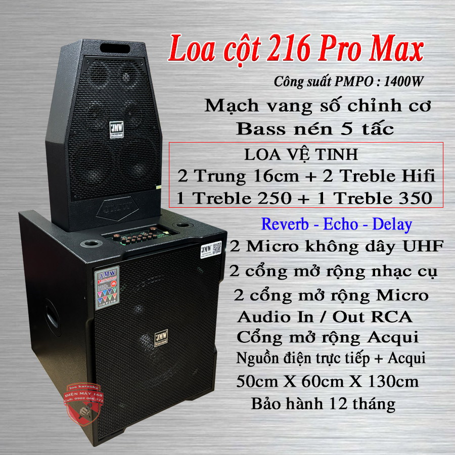 Loa cột công suất khủng JMW 216 Pro max