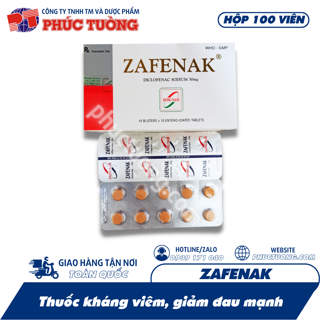 ZAFENAK - Giảm đau, hạ sốt, chống viêm