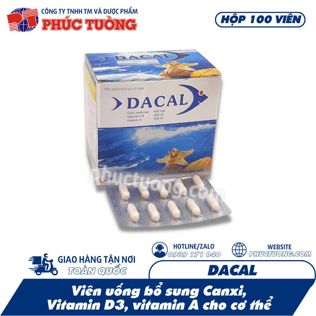 DACAL - Bổ sung canxi cho cơ thể