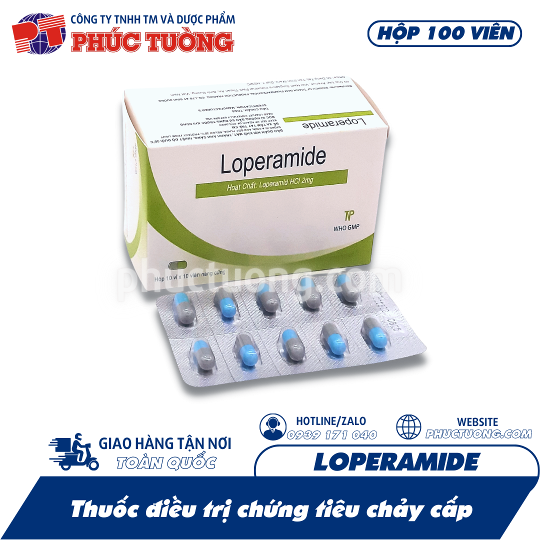 LOPERAMIDE - Điều trị chứng tiêu chảy cấp