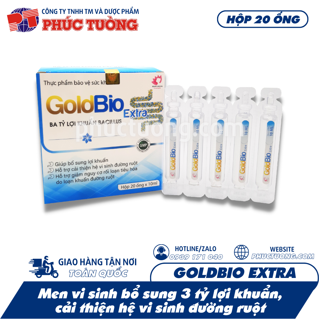 GOLD BIO EXTRA - Bổ sung ba tỷ lợi khuẩn Bacillus cải thiện hệ vi sinh ...