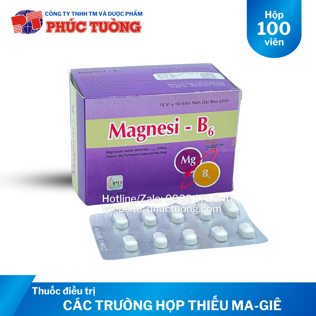MAGNESI B6 - Điều trị các trường hợp thiếu Magnesi