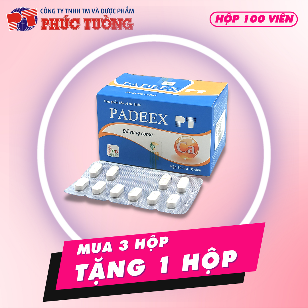 PADEEX PT - Bổ sung canxi tối ưu cho cơ thể