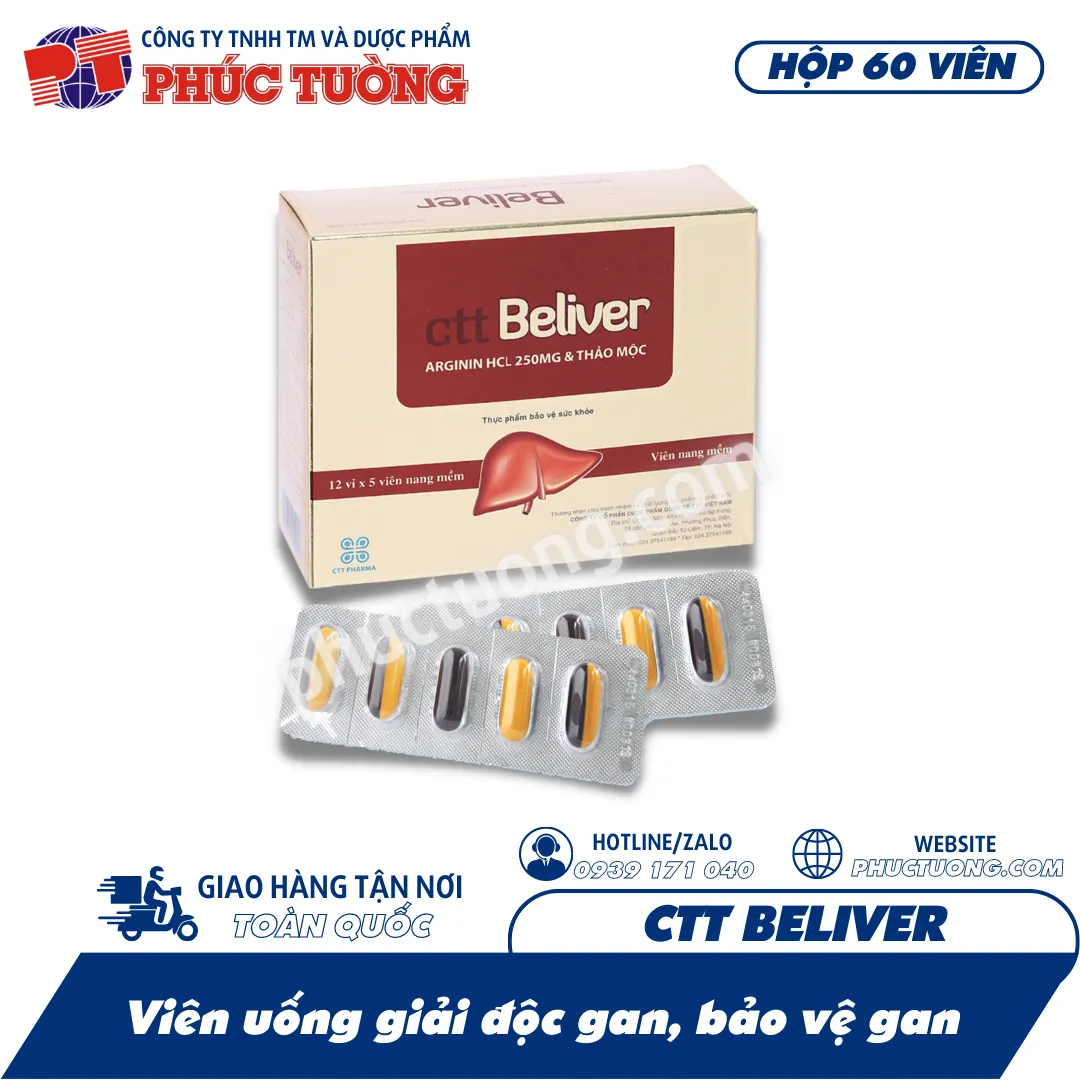 CTT BELIVER - Giải độc gan, bảo vệ gan