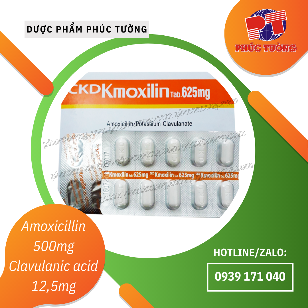 CKD KMOXILIN TAB 625mg - Điều trị nhiễm khuẩn