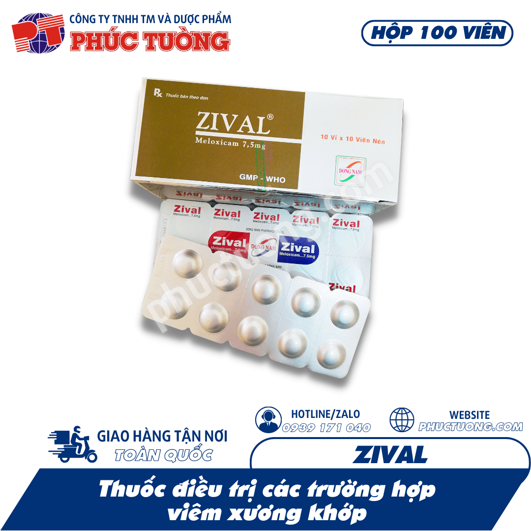 Zival - Giảm đau, chống viêm, viêm xương khớp