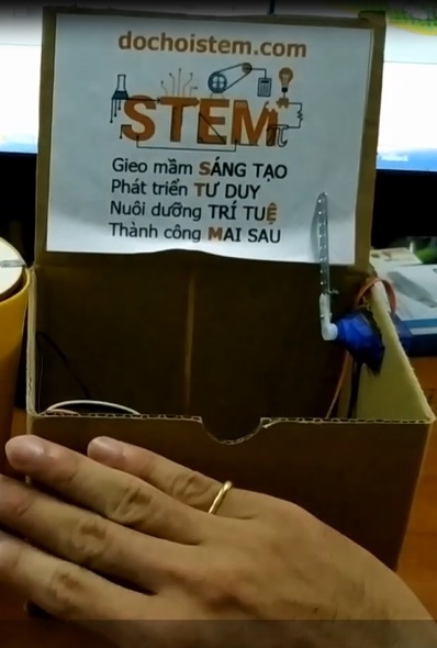 Mô hình 07 - Thùng rác tự động - Bộ Kit Microbit PH2.0