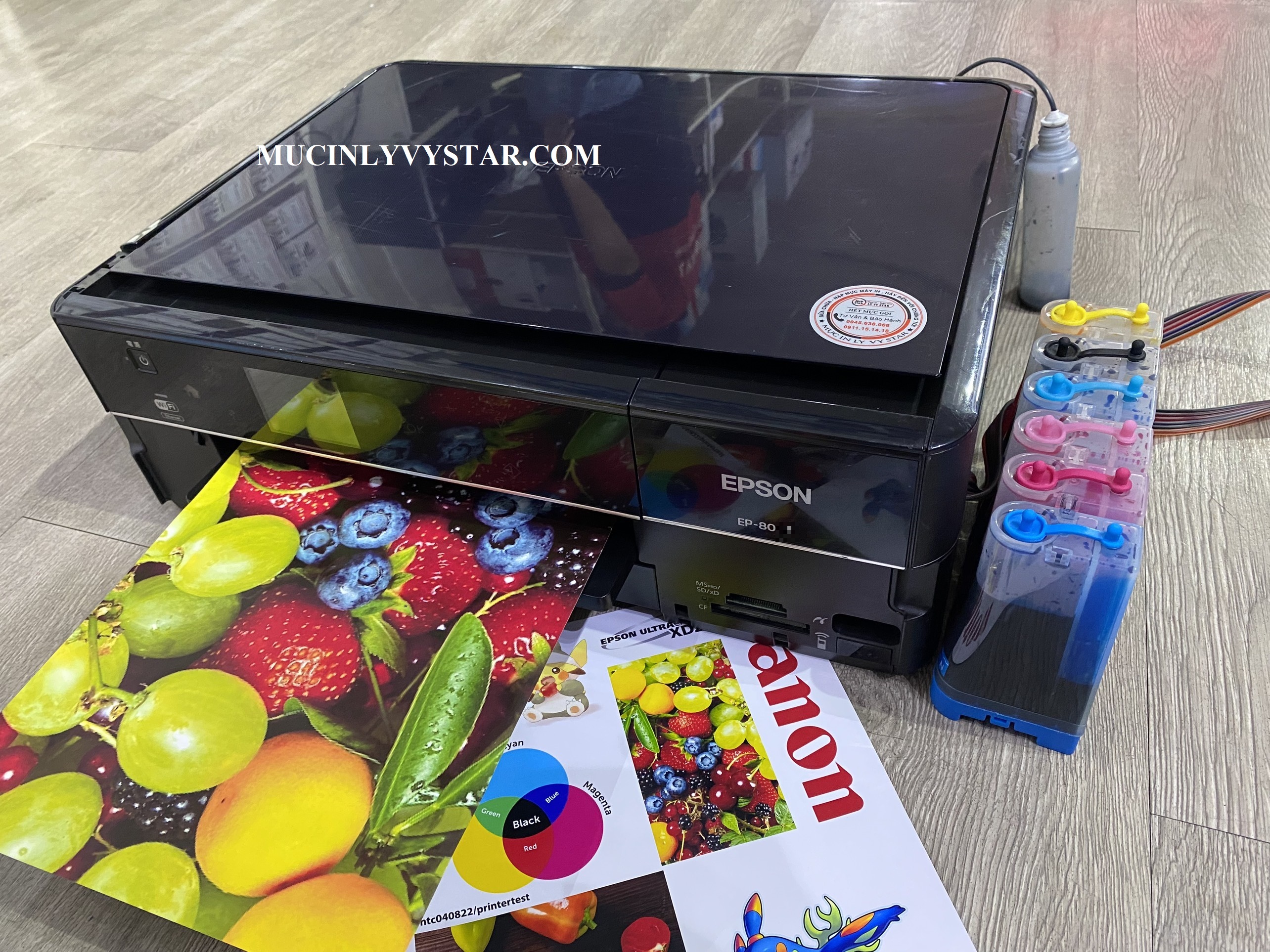 Sửa lỗi đầu phun máy in Epson 801A/ 802A/ 803A/ 804A bị mất nét