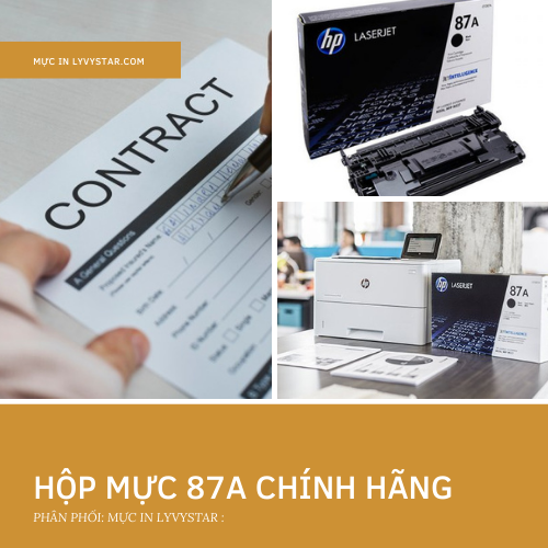 Hộp mực in HP 87A (CF287A) chính hãng dùng cho máy HP M501dn/M501n ...