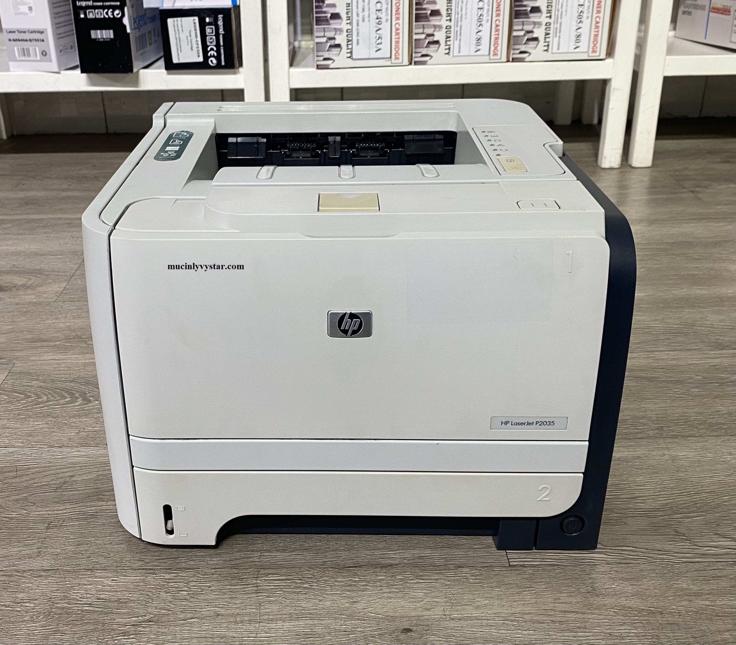 Máy in HP LaserJet 2035 cũ in trắng đen A4