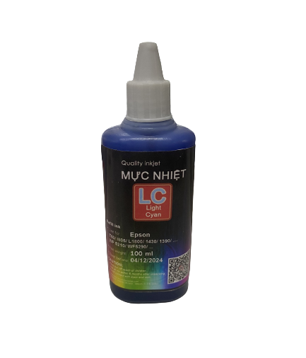 Mực nhiệt màu xanh nhạt Inkjet Ink 100ml