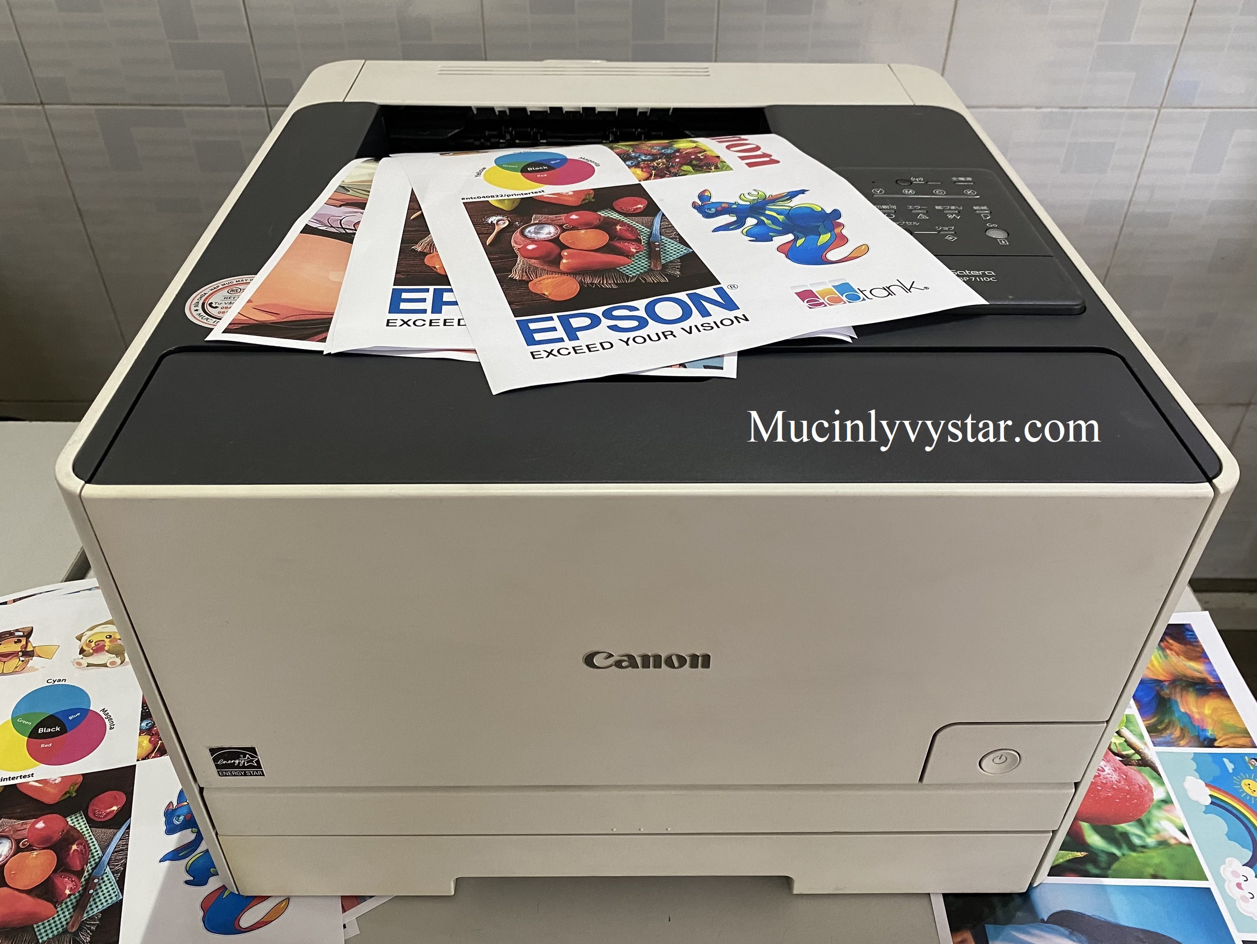 Giá thay mực máy in laser màu Canon 7110C